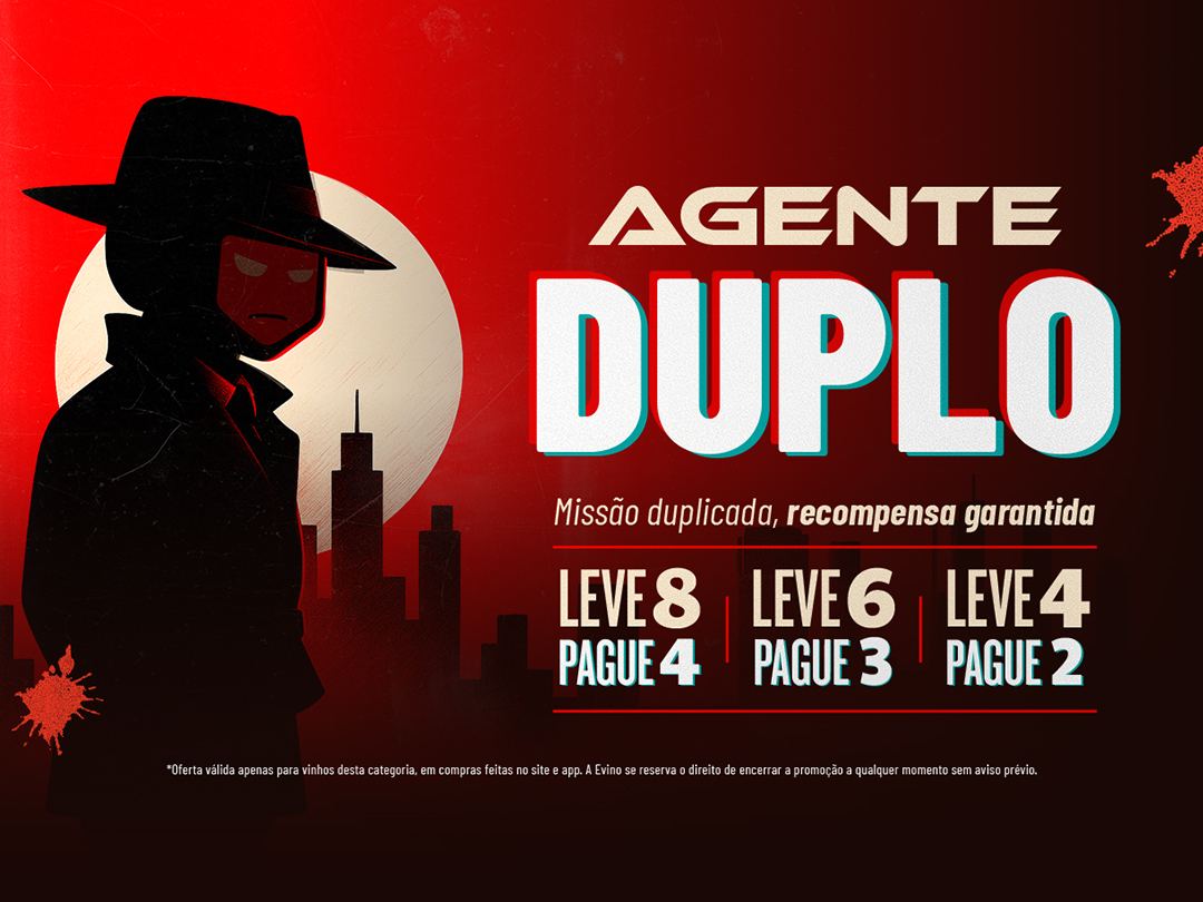 Agente Duplo | Kits com Vinhos em Dobro - Promoção Evino